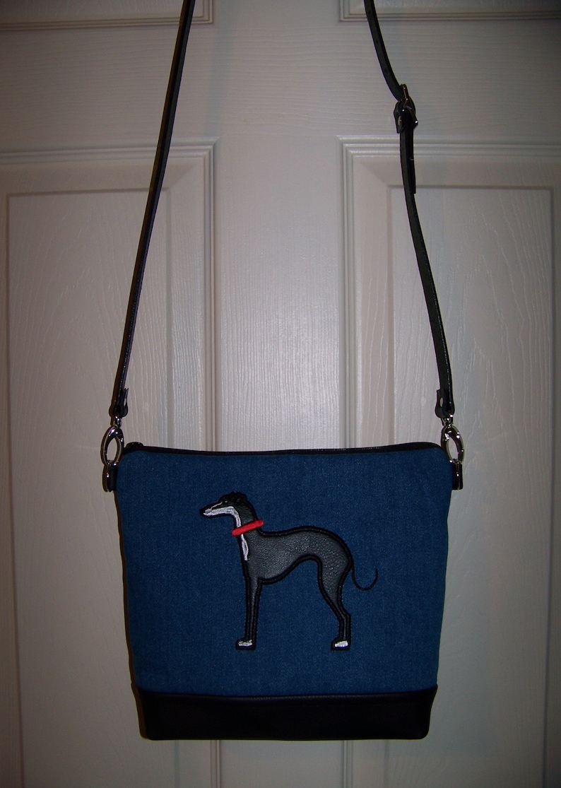 Whippet Purse Italian Greyhound Cross Body Bag Appliqued - Etsy