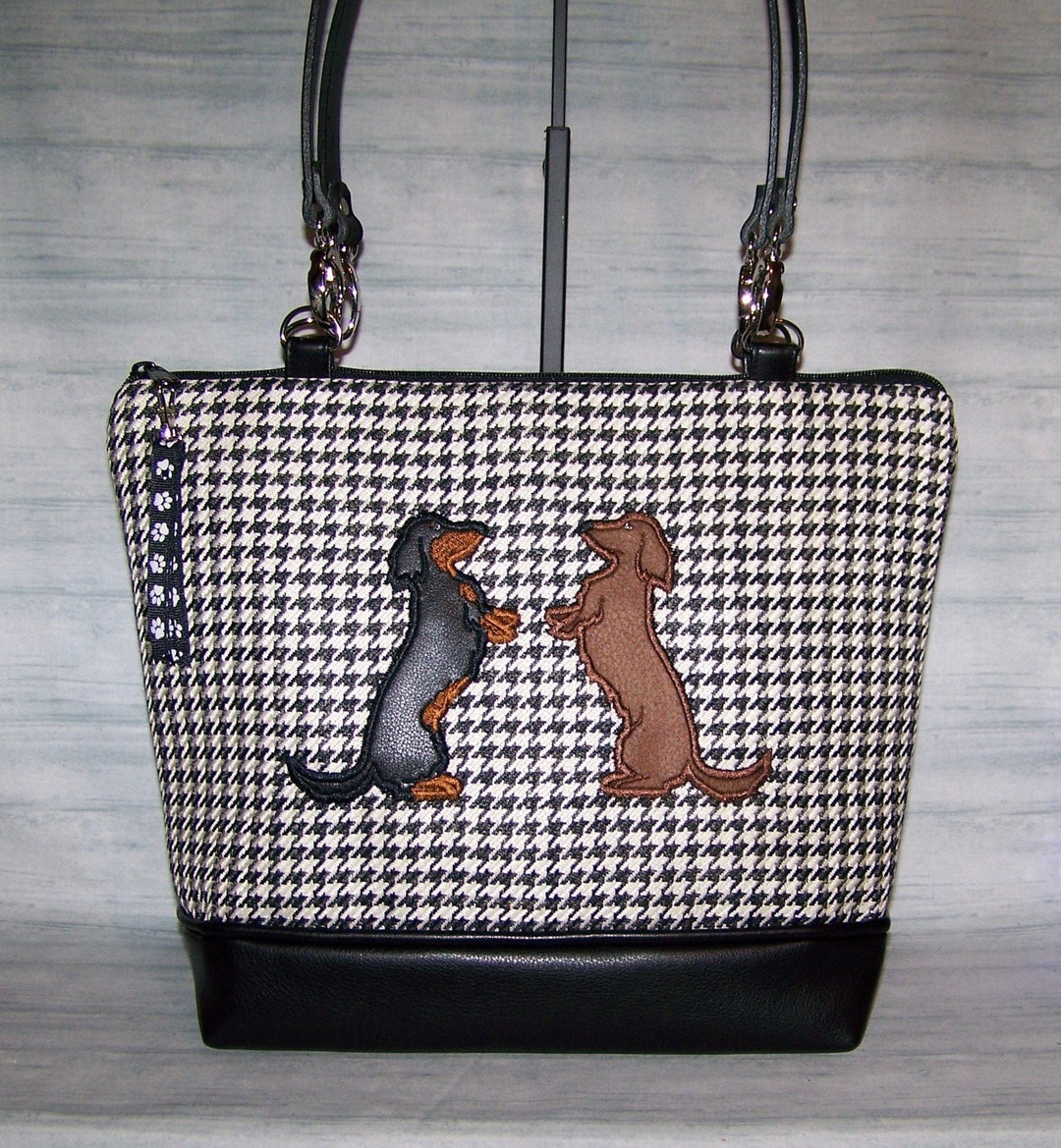 Long Hair Dachshund Purse, Appliqued With Your Choice of Dachshund ...