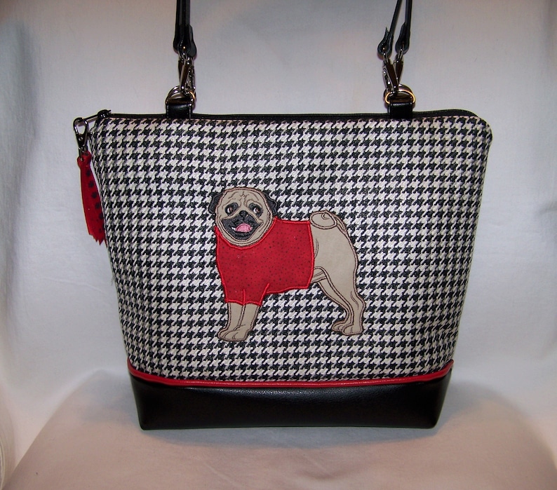 Pug Purse - Pug With Sweater Handbag - Pug Handbag - Pug Bag - Made to ...