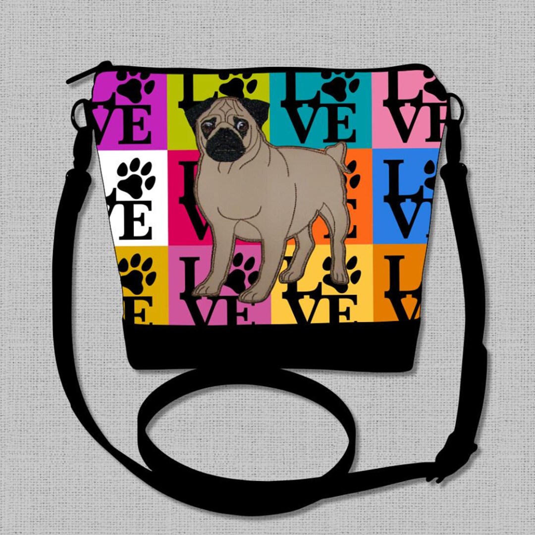 Pug Cross Body - Pug Purse - Pug Handbag - Bag - Made to Order - Etsy