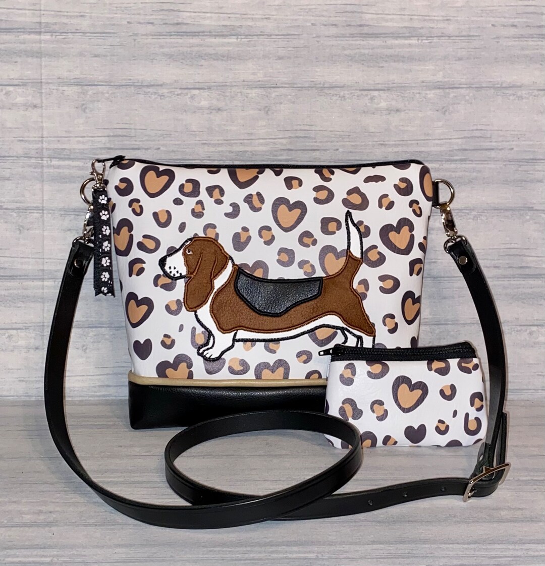 Basset Hound Faux Leather Cross Body Bag - Purse - Bag - Made to Order ...