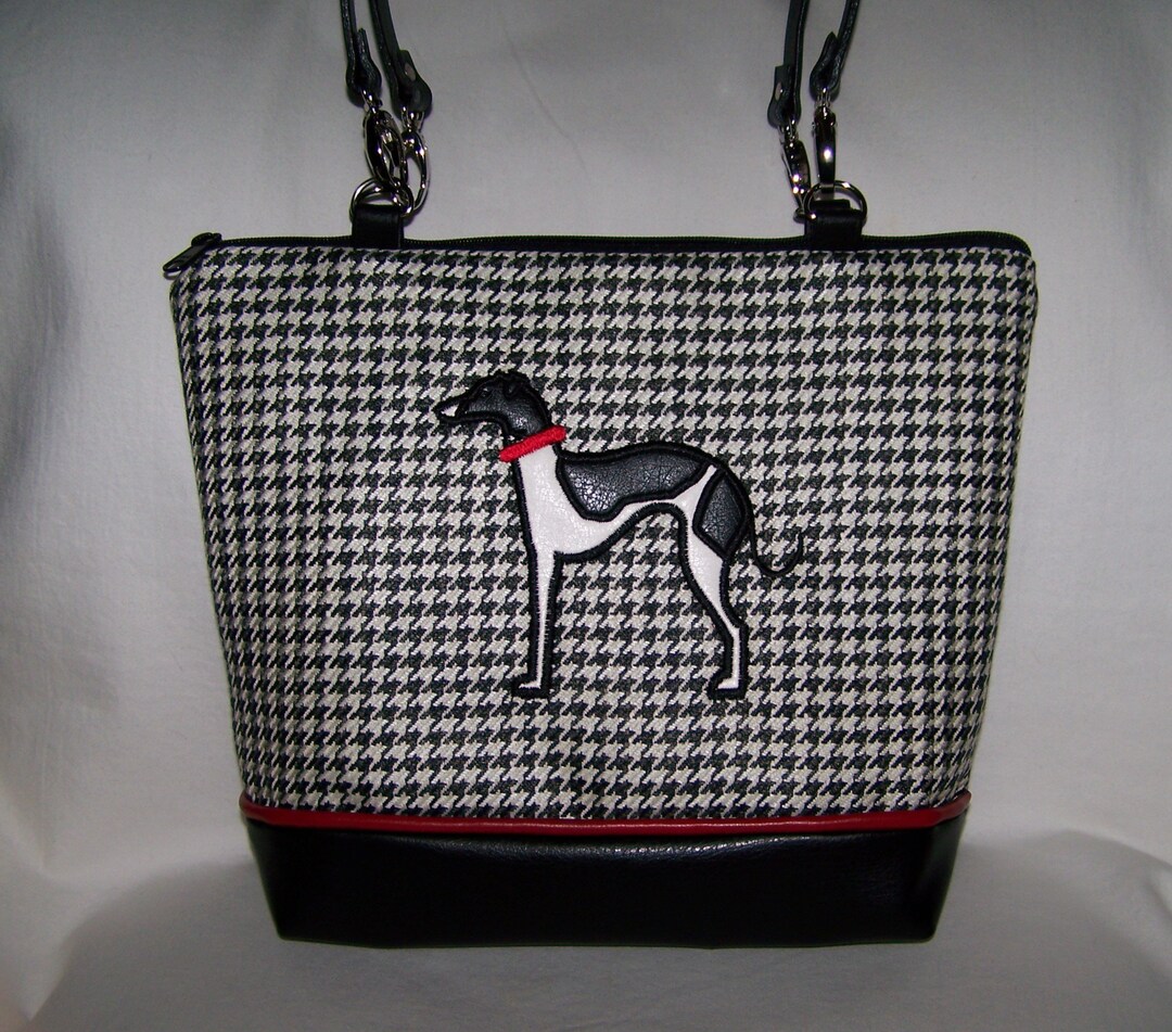 Italian Greyhound Purse, Whippet Purse Appliqued Greyhound/whippet ...