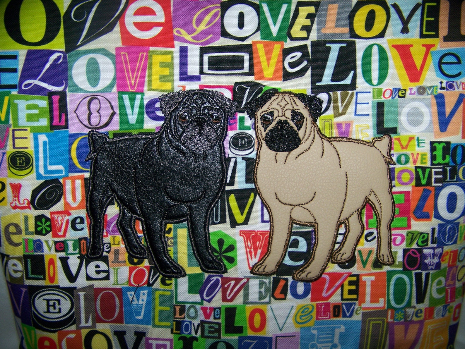 Double Pug Handbag/pug Purse - Handbag - Bag - Made to Order - Etsy
