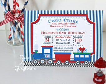 All Aboard Invite - Etsy