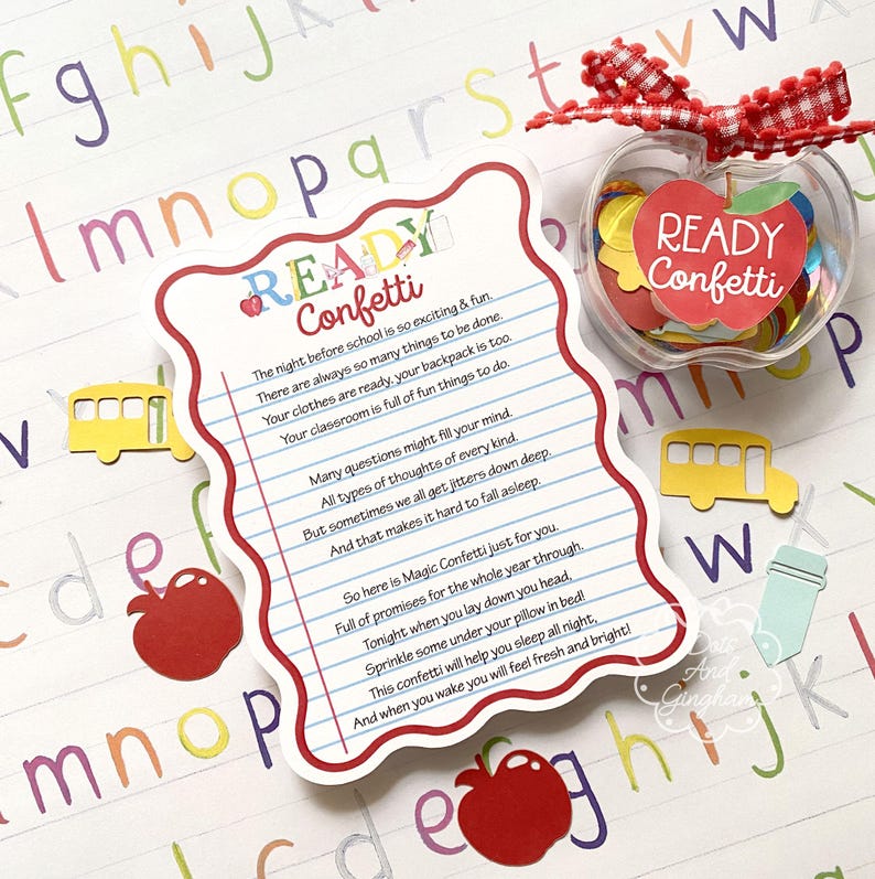 Ready Confetti / Back to School Confetti - Etsy