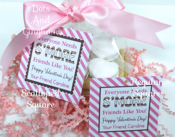 Valentine Smore Tag, S'more Valentine Tag, Printable Classroom ...