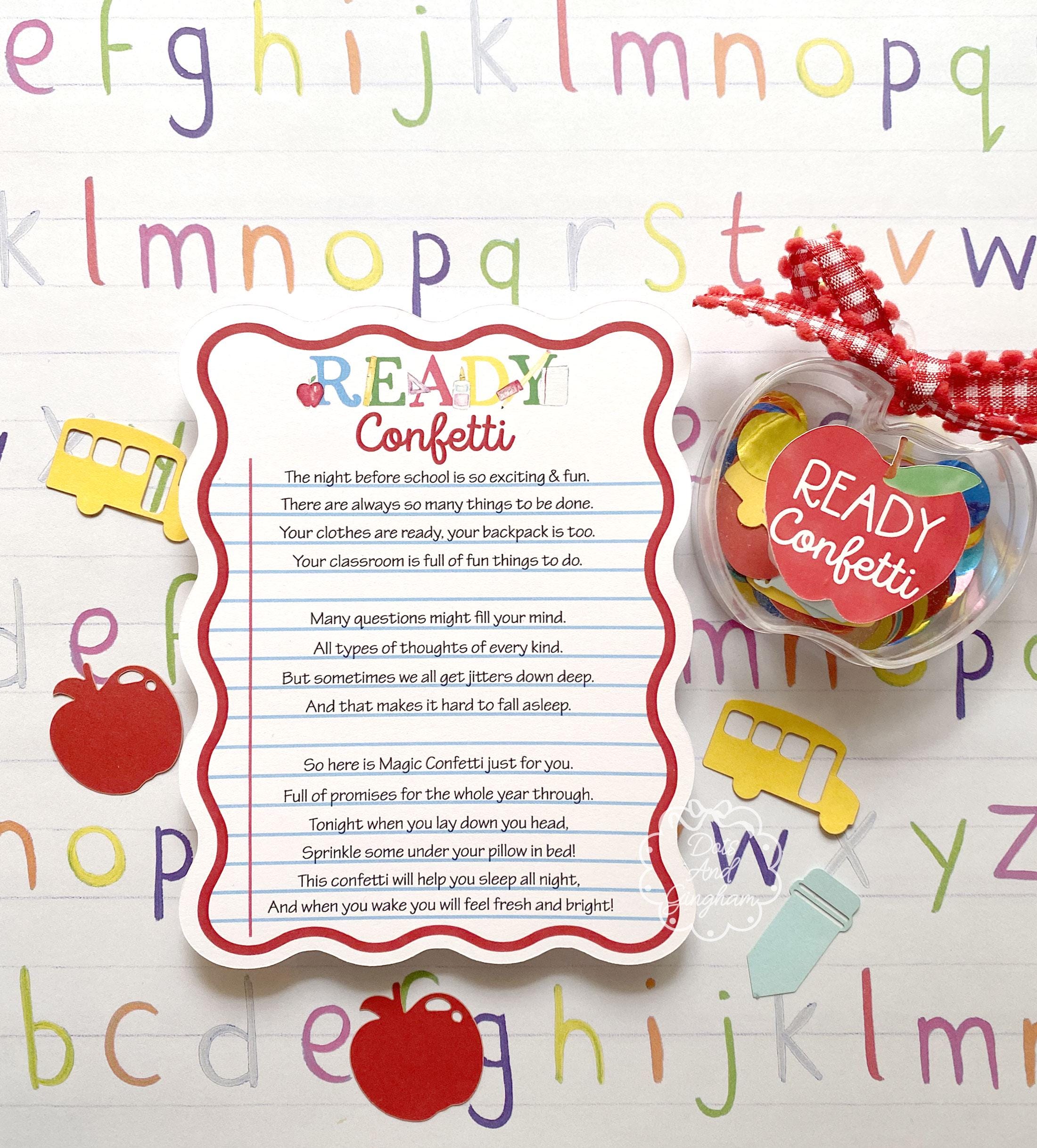 Ready Confetti / Back to School Confetti - Etsy