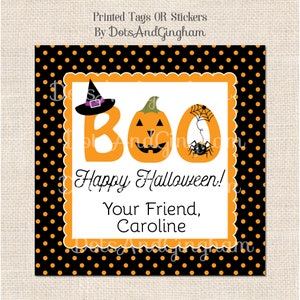 Halloween Tags / Kids Tags for Halloween / Halloween Treat Stickers - Etsy
