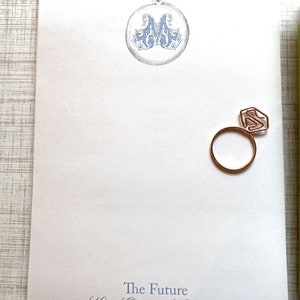 Personalized Engagement Ring Notepad / Bride to Be Note Pad ...