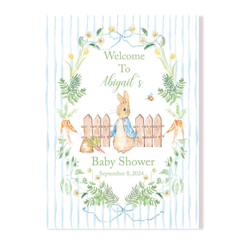 Rabbit Baby Shower - Etsy