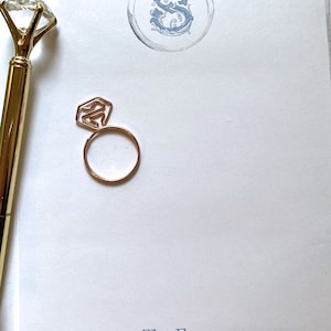 Personalized Engagement Ring Notepad / Bride to Be Note Pad ...