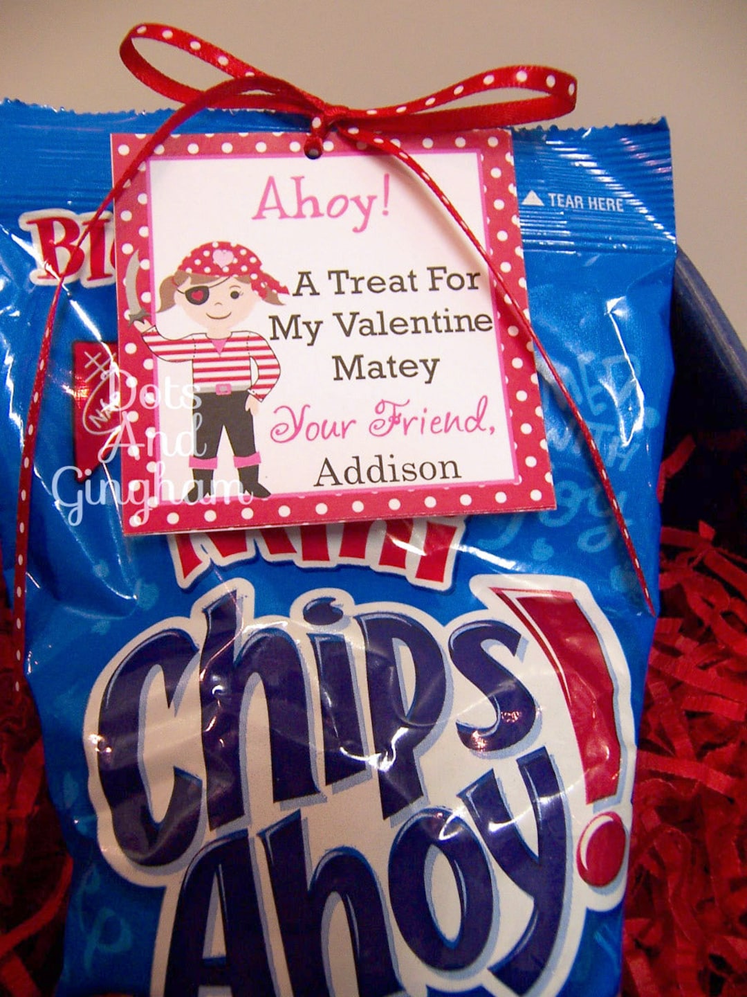 Valentine Pirate Tag, Printable Valentine Pirate Tags, Ahoy Matey Tag ...