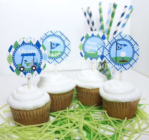 Printable Golf Cupcake Topper, Golf Birthday Party, Golf Par-Tee, Hole ...