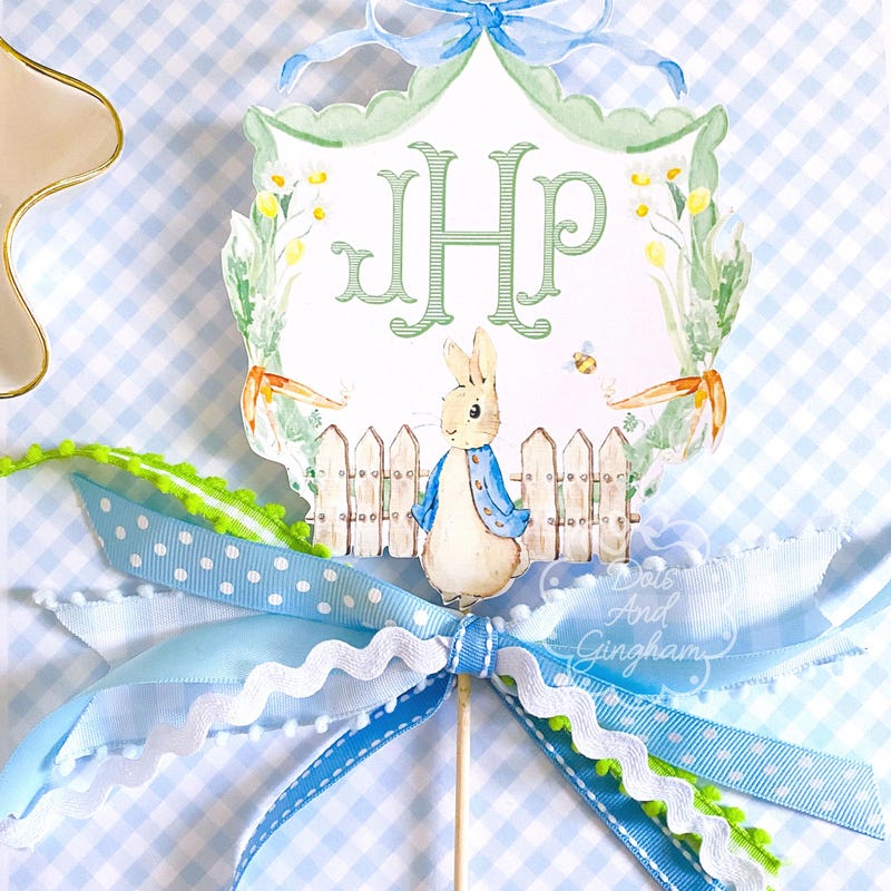 Peter Rabbit Cake Topper - Etsy
