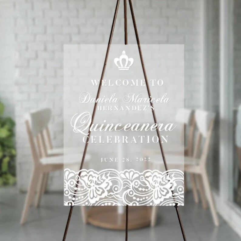 Quinceanera Welcome Sign Quinceanera Decorations Welcome - Etsy