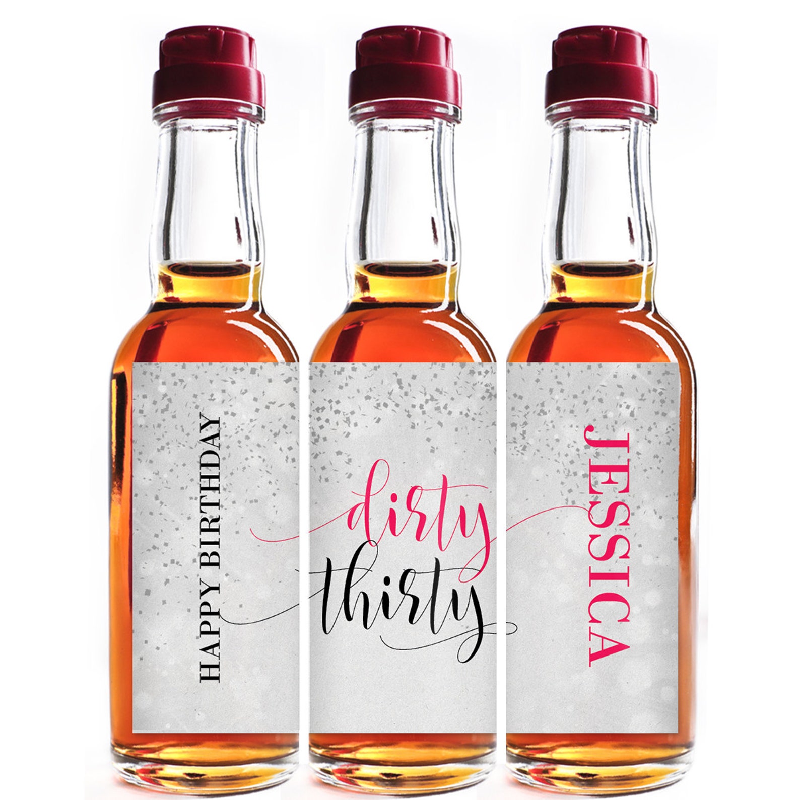 Custom Water Labels Birthday Water Label Milestone - Etsy