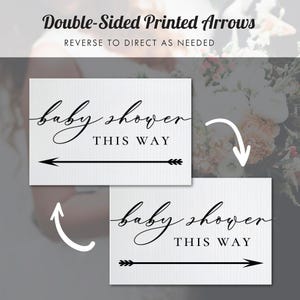 Baby Shower Parking, Directional Sign, Event Arrow Signs, Outdoor ...
