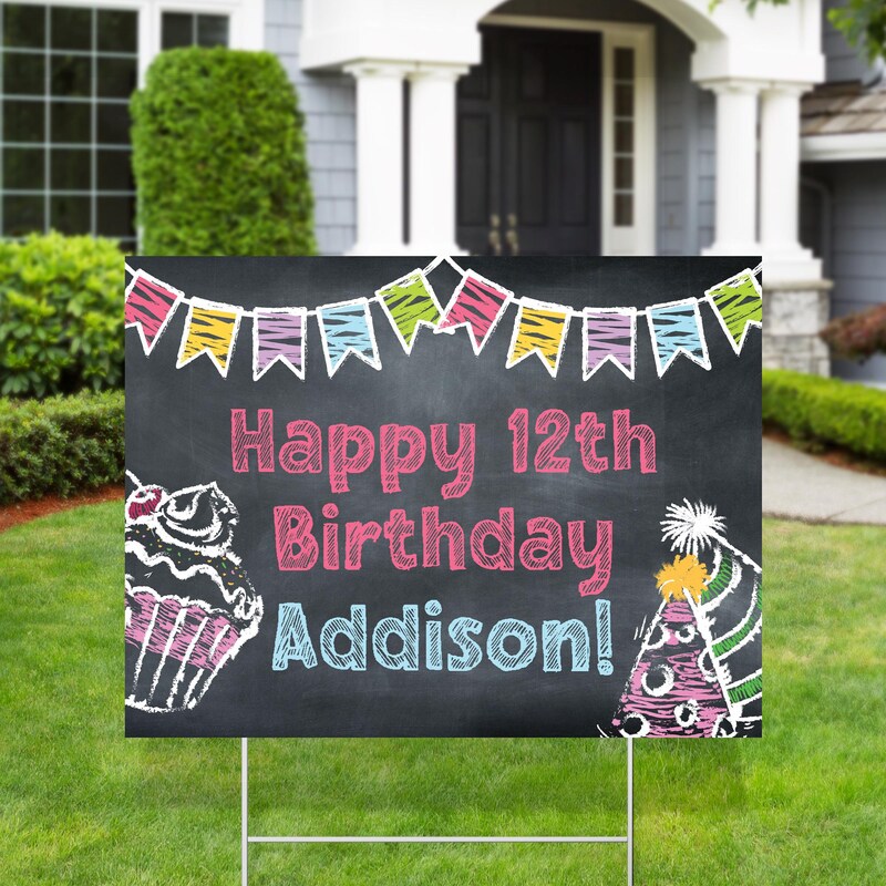 Kids Birthday Sign - Etsy