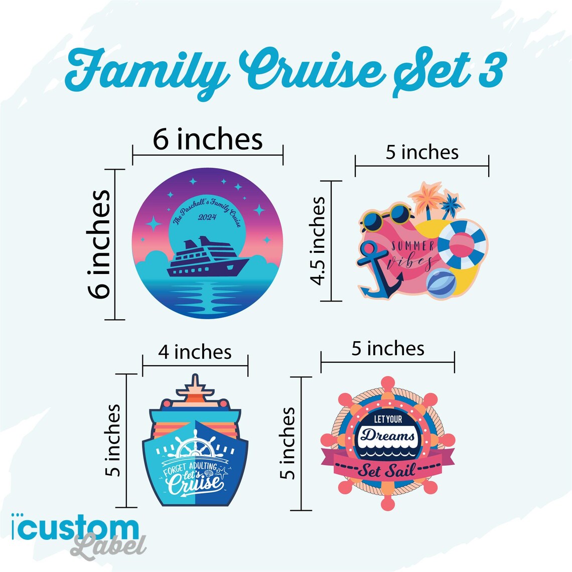 Cruise Family Magnets, Stateroom Decor, Cruising Door Magnet - Etsy