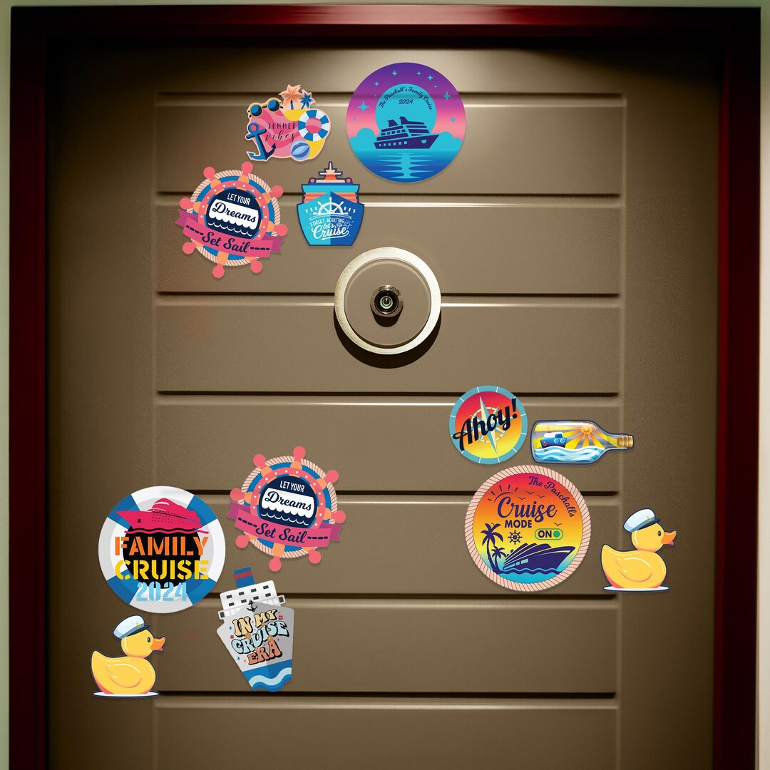 Cruise Family Magnets, Stateroom Decor, Cruising Door Magnet - Etsy