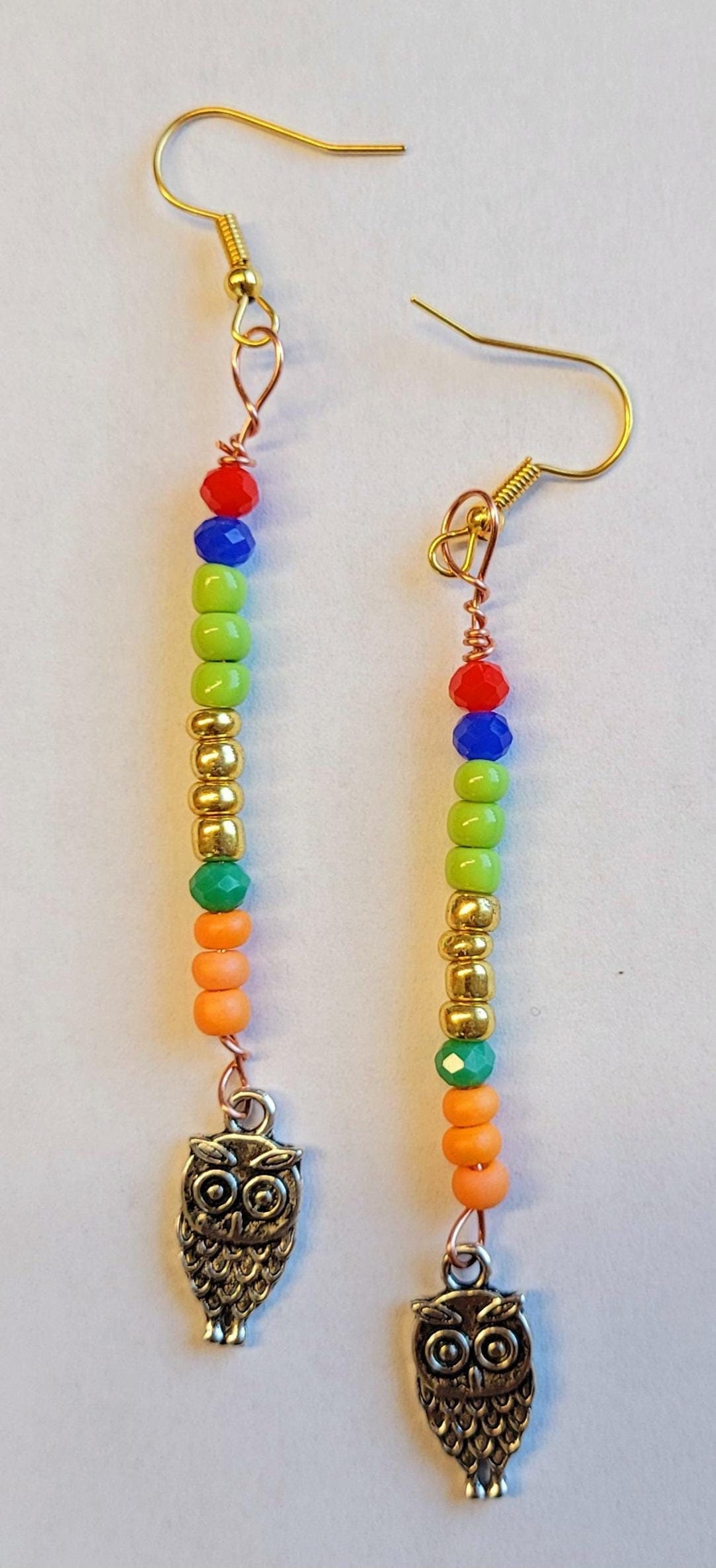 Dangle Earrings Ojibwe Pow Wow Style, Anishinaabe, White Earth, Dangles ...