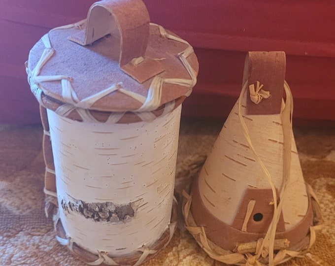 Native American Birchbark Basket Ojibwe, Anishinaabe, Small - Etsy