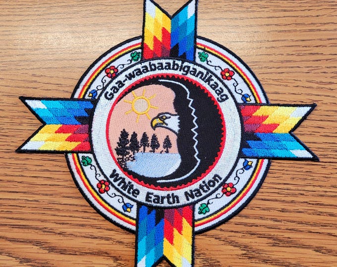 1 Large White Earth Nation Logo, White Earth Reservation, Patch 10x10 ...