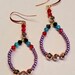 Dangle Earrings Ojibwe Pow Wow Style, Anishinaabe, White Earth, Dangles ...