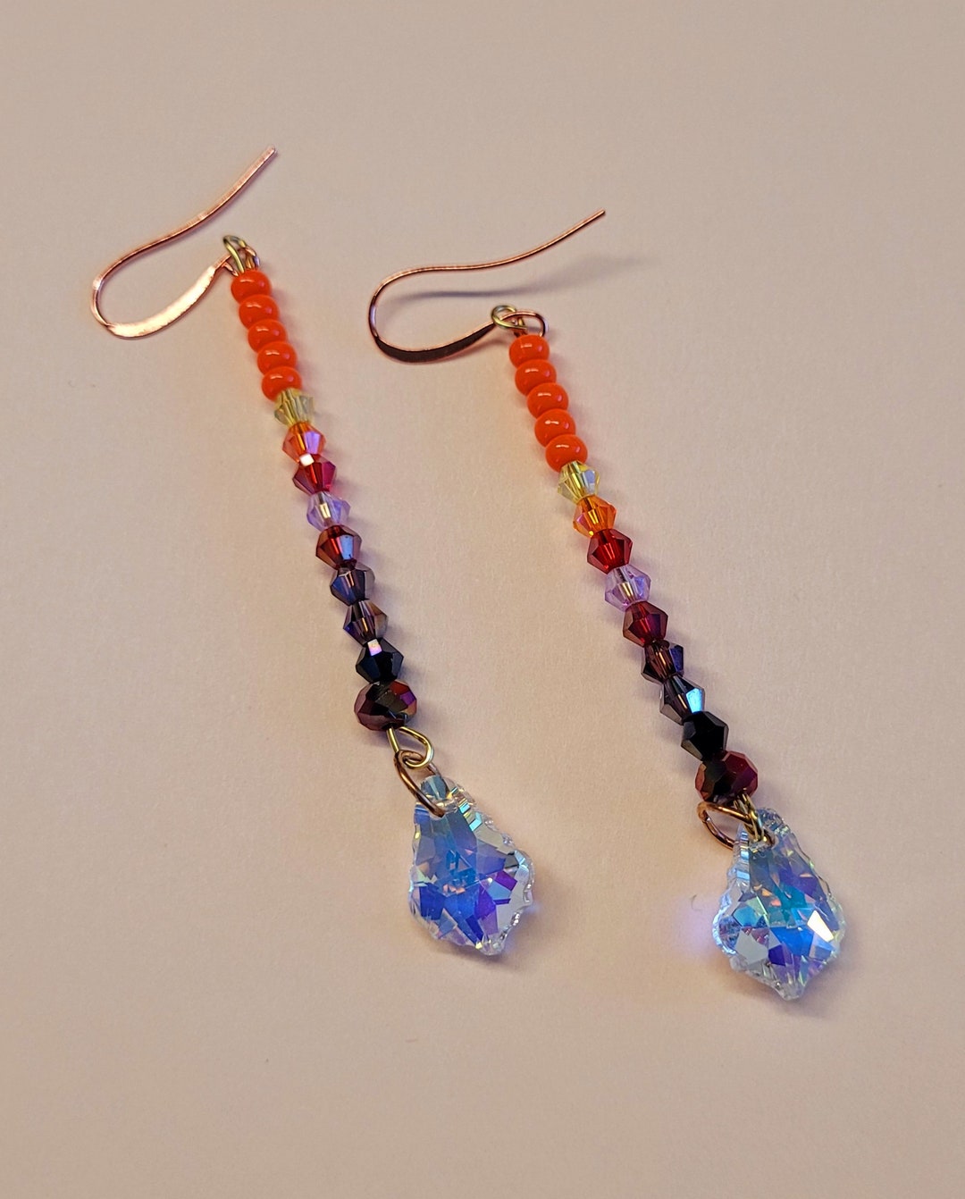 Dangle Earrings Ojibwe Pow Wow Style, Anishinaabe, White Earth, Dangles ...