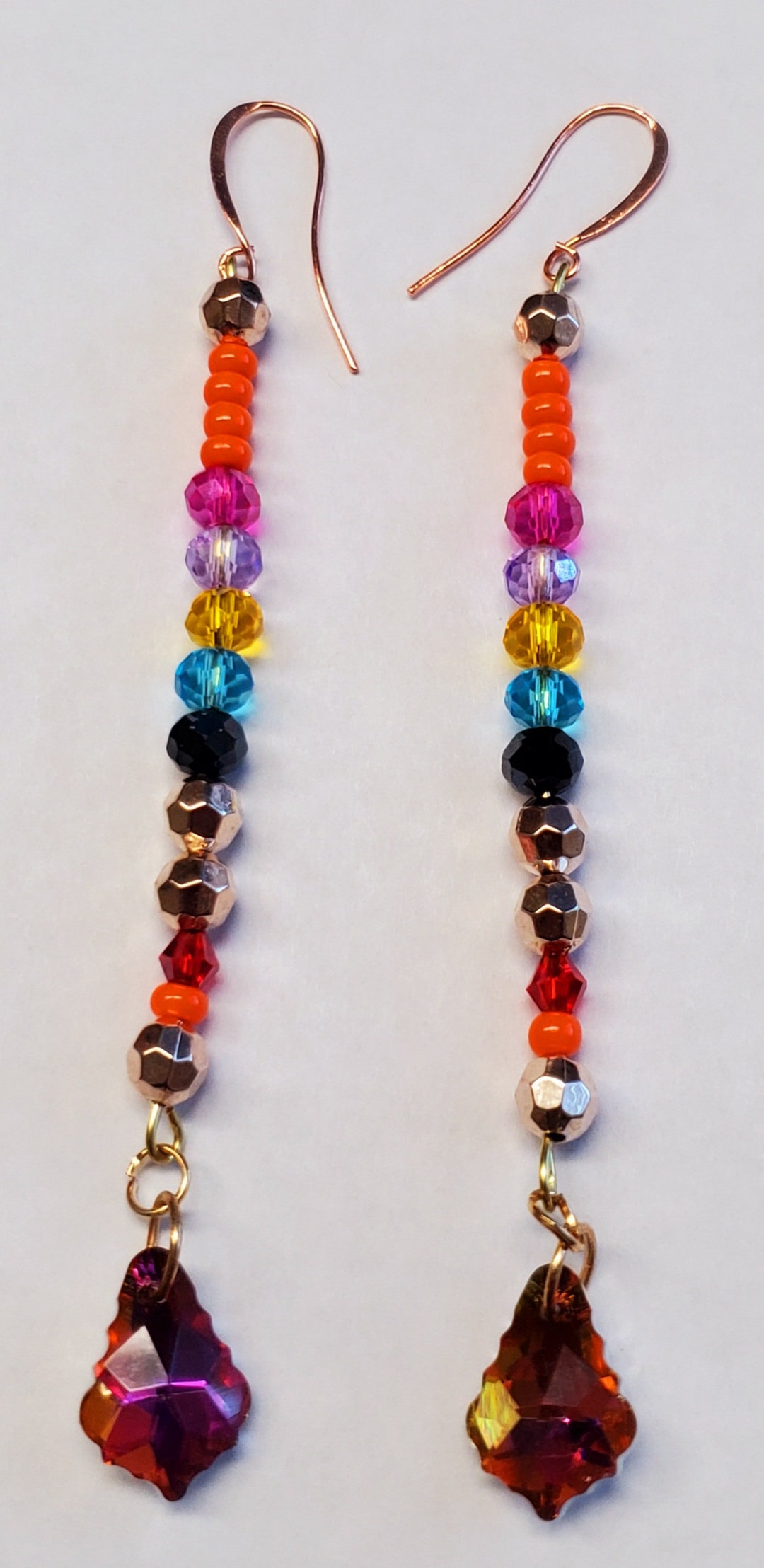 Dangle Earrings Ojibwe Pow Wow Style, Anishinaabe, White Earth, Dangles ...