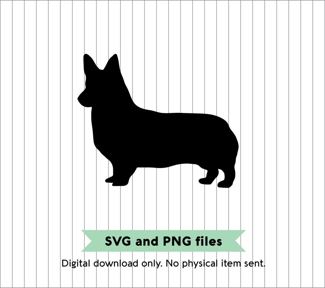 Corgi Silhouette - SVG and PNG Digital File - Etsy