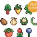 Stardew Valley Spring Crops Bundle Digital Cross Stitch Pattern - Etsy