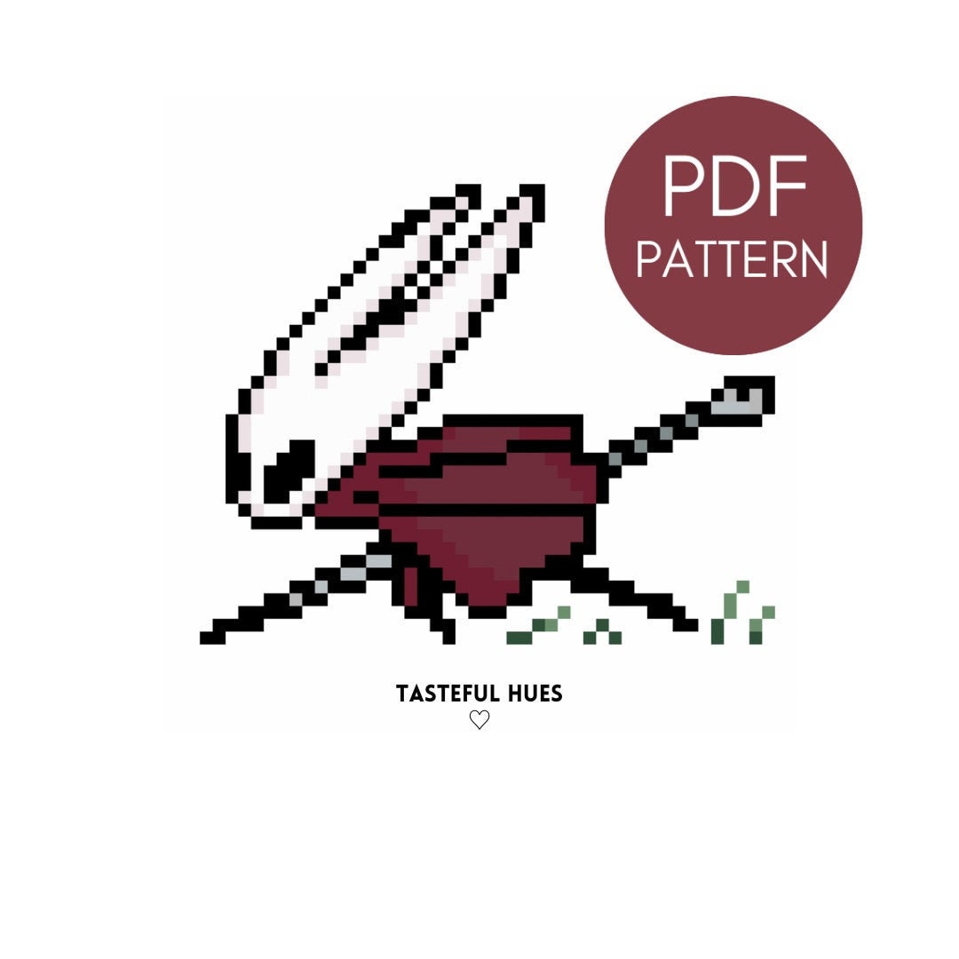Hornet - Hollow Knight Digital Cross Stitch Pattern - Etsy
