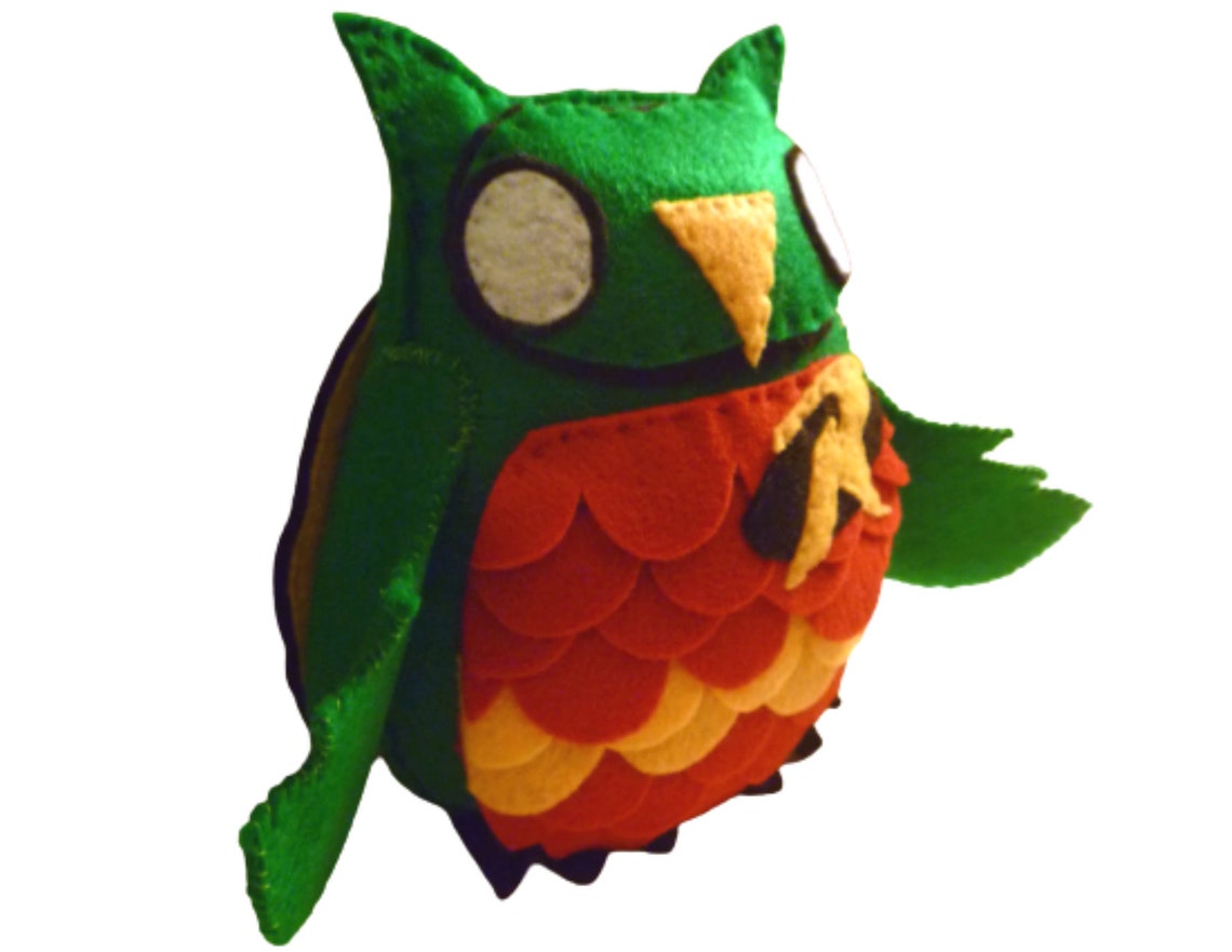 Batman Robin Inspired Owl Plush - Etsy