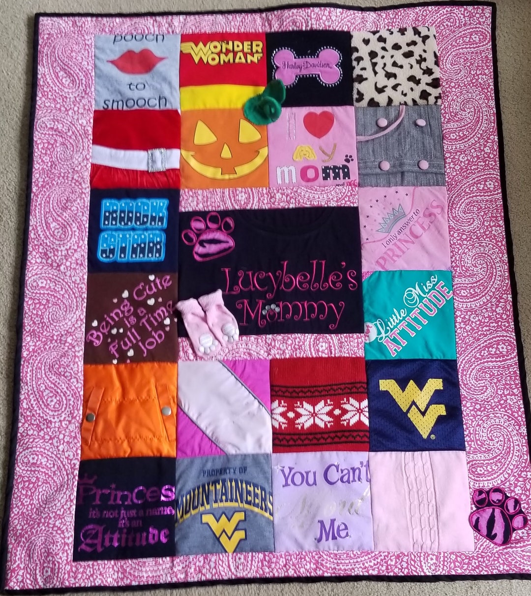 Pet Memorial Quilt: Custom Fur Baby Keepsake (DEPOSIT) - Etsy