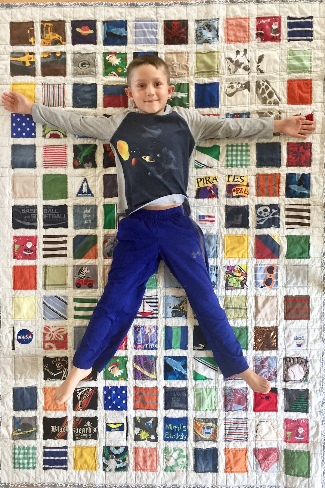 Memory Clothes Quilt: Custom Baby Clothes Keepsake. DEPOSIT - Etsy