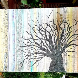 Fiber Art Wall Hanging Winter Tree Large Tree Wall Hanging - Etsy