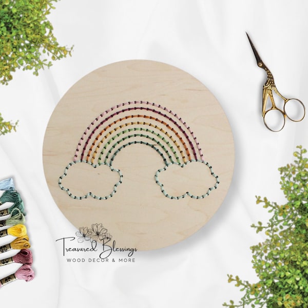 Embroidery on Wood - Etsy