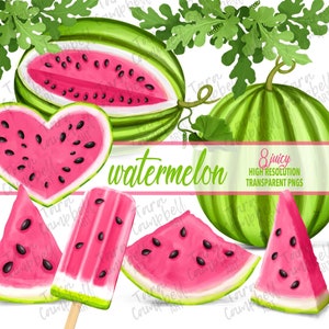 WATERMELON CLIPART | Digital Download | Instant Download - Etsy