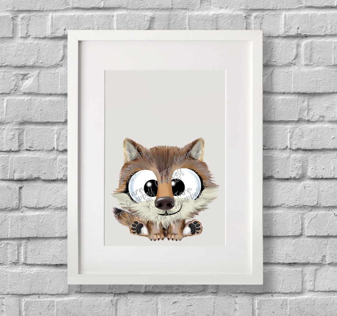 Cute Woodland Fox Digital Print, Children's Room, Classroom Decor ...