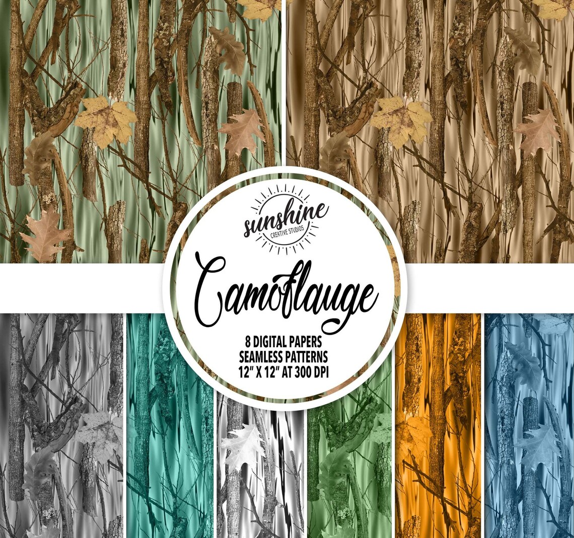 Camo Pattern Camo Paper Seamless Pattern Digital Paper | Etsy