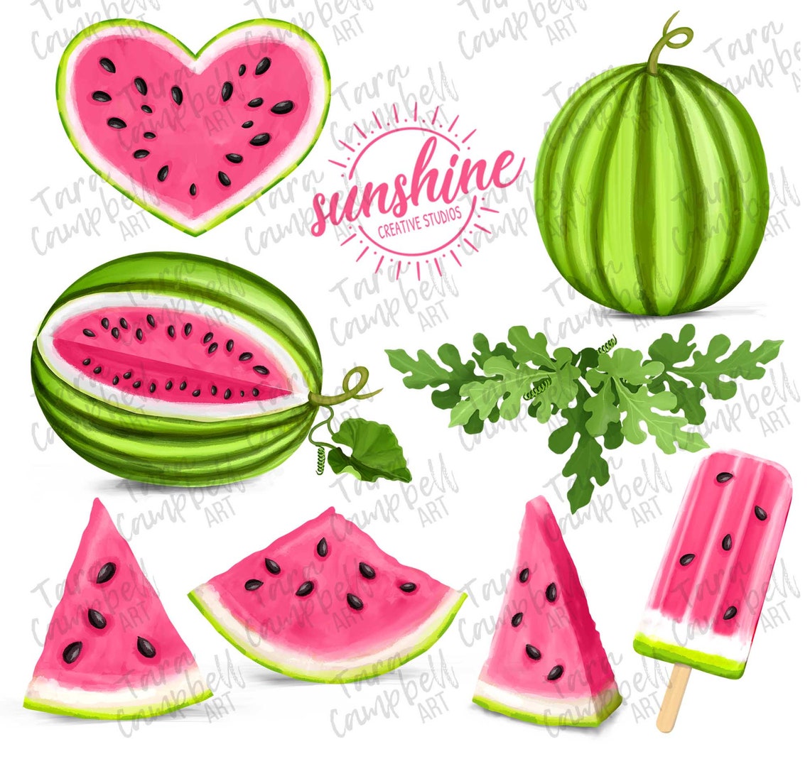 WATERMELON CLIPART Digital Download Instant Download - Etsy
