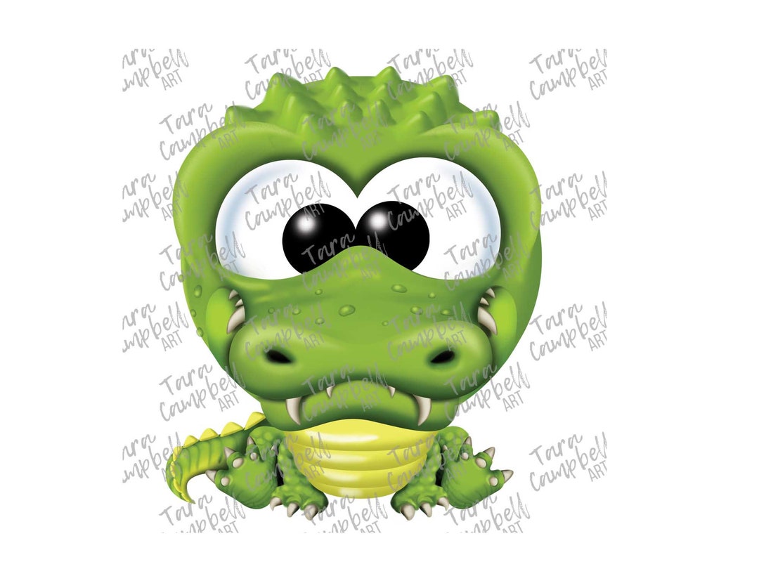CUTE GATOR CLIPART | Instant Digital Download | Wall Art | Crafting ...
