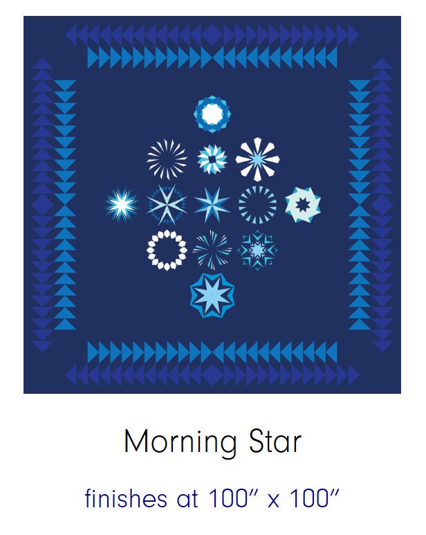 Galaxy Stars - Paper Pieced Quilt Pattern, Digital Download, Patterns ...