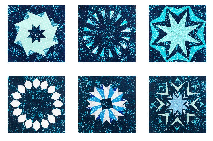 Galaxy Stars - Paper Pieced Quilt Pattern, Digital Download, Patterns ...