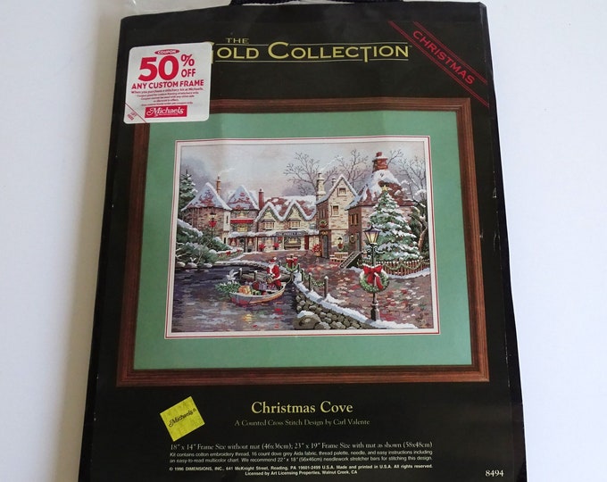 Dimensions the Gold Collection Christmas Cove by Carl Valente Counted ...