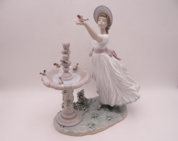 Vintage Large Lladro Figurine spring Joy 6106 With Original Box Girl ...