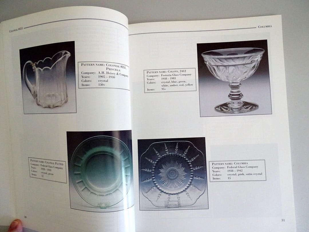 Vintage Florence's Glassware Pattern Identification Guide Reference ...