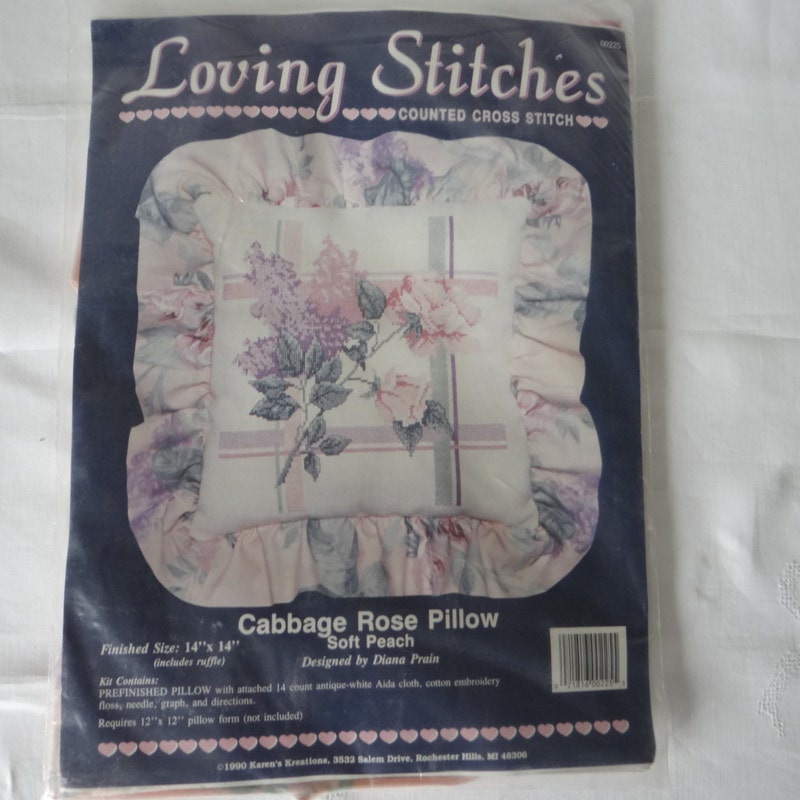 Cabbage Rose Pillow - Etsy