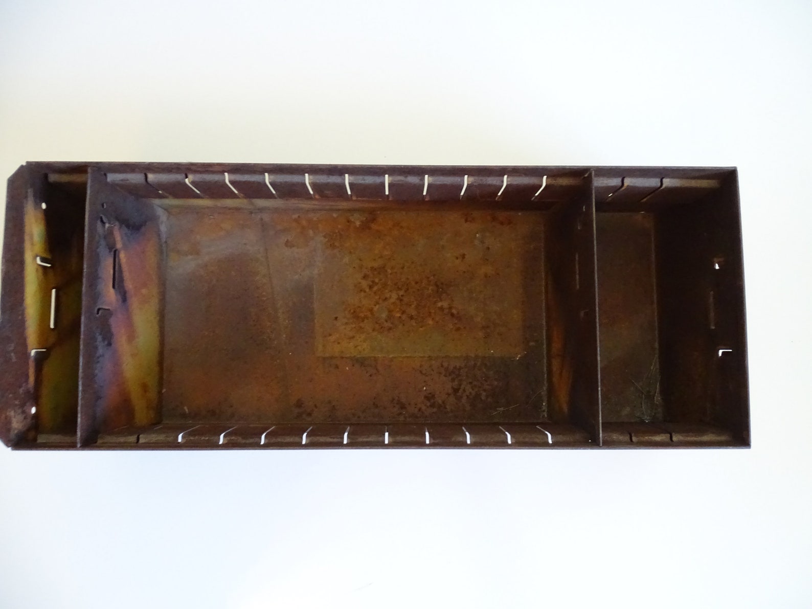 Vintage Rusted Metal Storage Box Industrial Decor Loft - Etsy